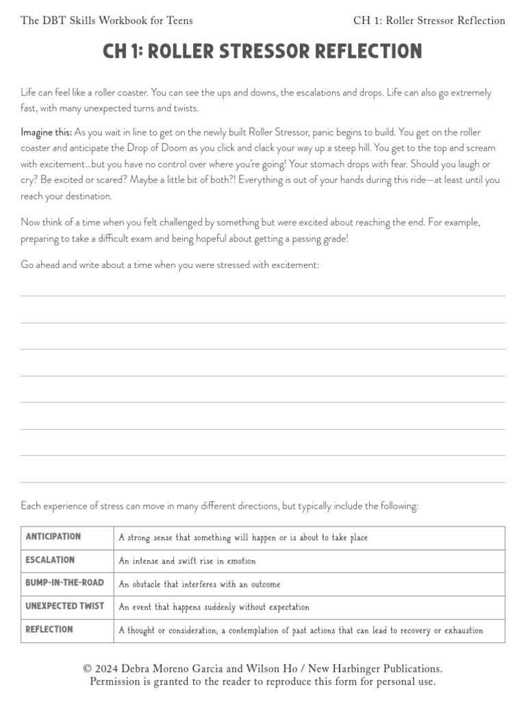 DBT For Teens | PDF | Stress (Biology) | Dialectical Behavior Therapy