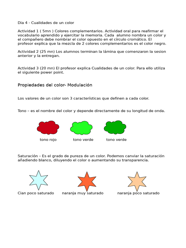Cualidades y Modulación del Color | PDF