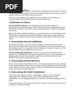 Assessment of the Four Preconditions Model | PDF | Attachment Theory ...