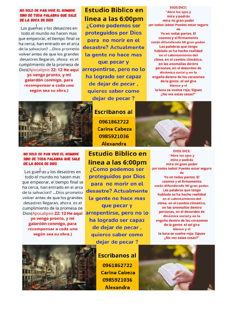 boletines dios todo poderoso | PDF