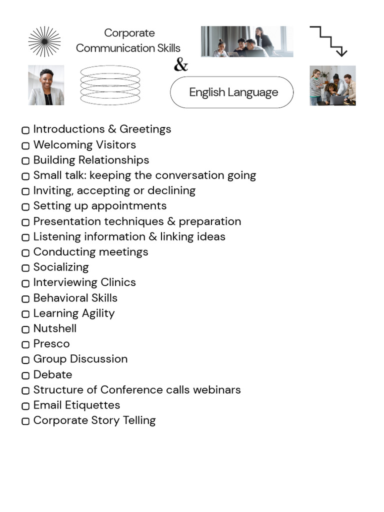 Corporate Communication Skills & English Language - Course Outline | PDF