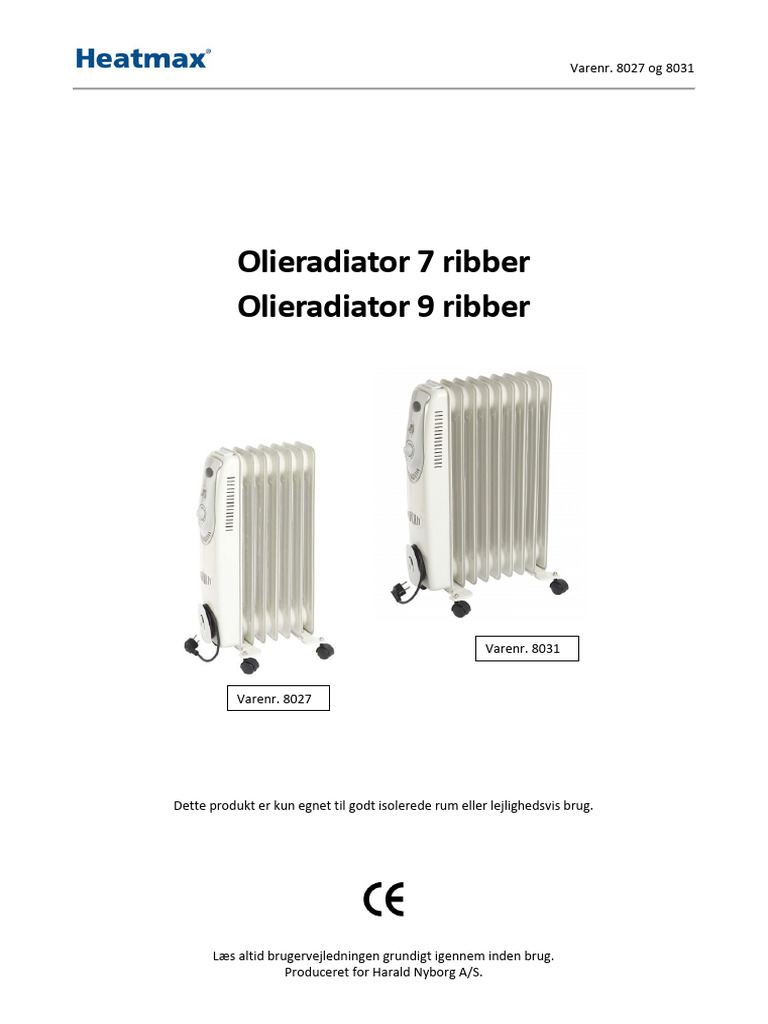 Manual Heatmax El-Radiator | PDF