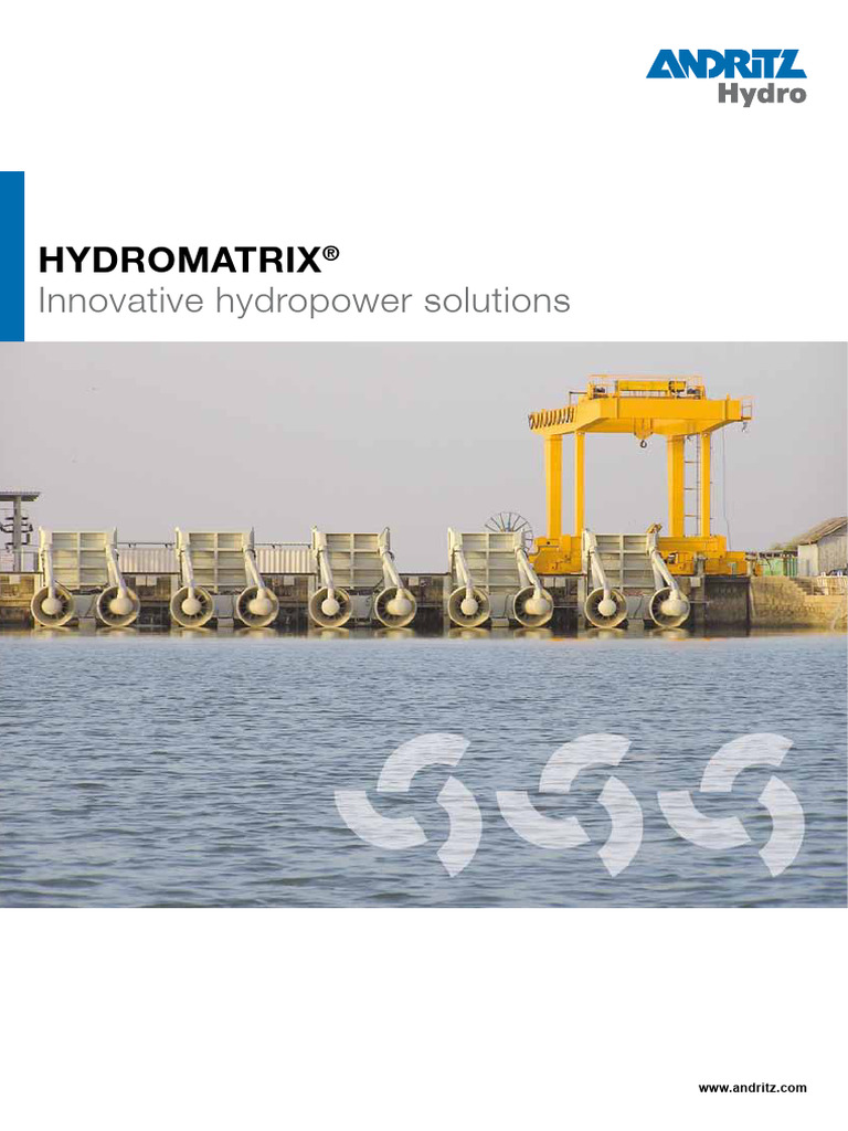 Hydro Media Brochures Media Hydromatrix en | PDF | Hydroelectricity | Dam