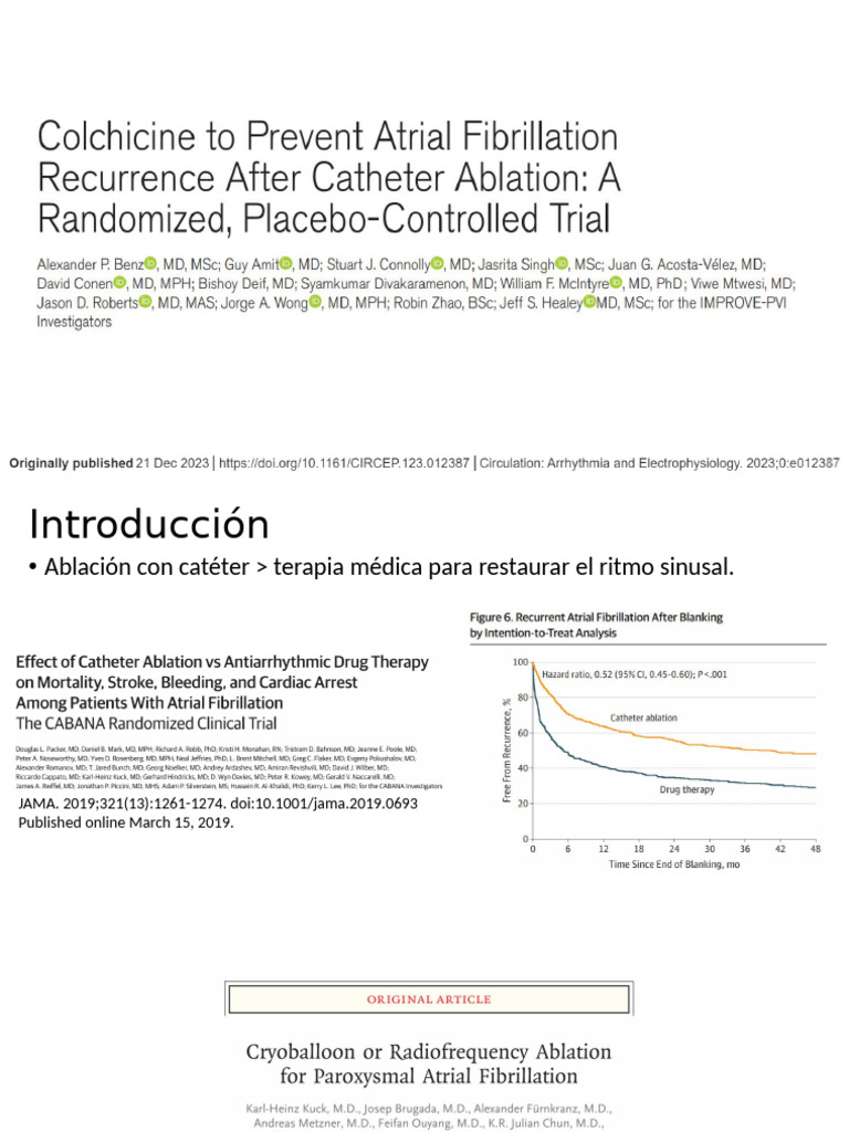 Colchicine To Prevent Atrial Fibrillation | PDF
