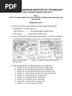 Engineering Drawing for First-Year Students | PDF | Ellipse | Perpendicular