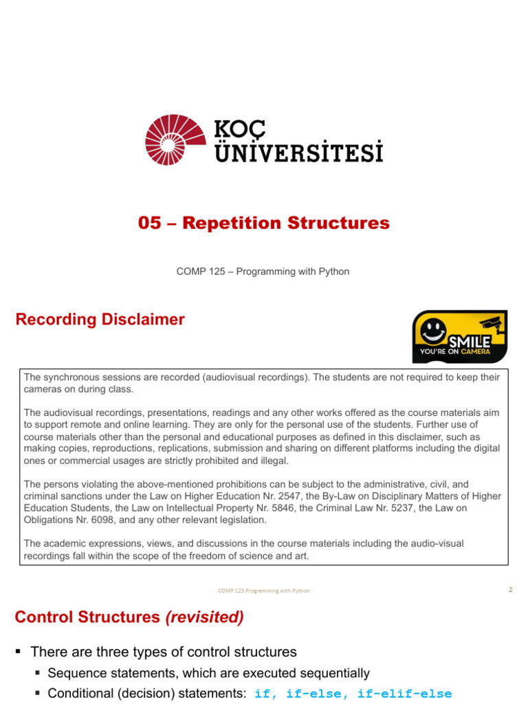 Python Repetition Structures Explained | PDF | Control Flow | Computer Programming