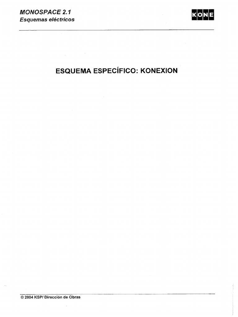 Monospace 2.1 Esquemas - Kone Lce | PDF