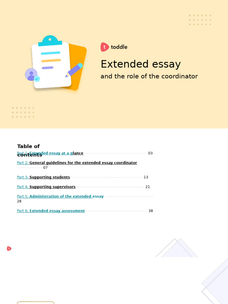 Extended Essay Handbook Coordinators | PDF | Essays | Learning