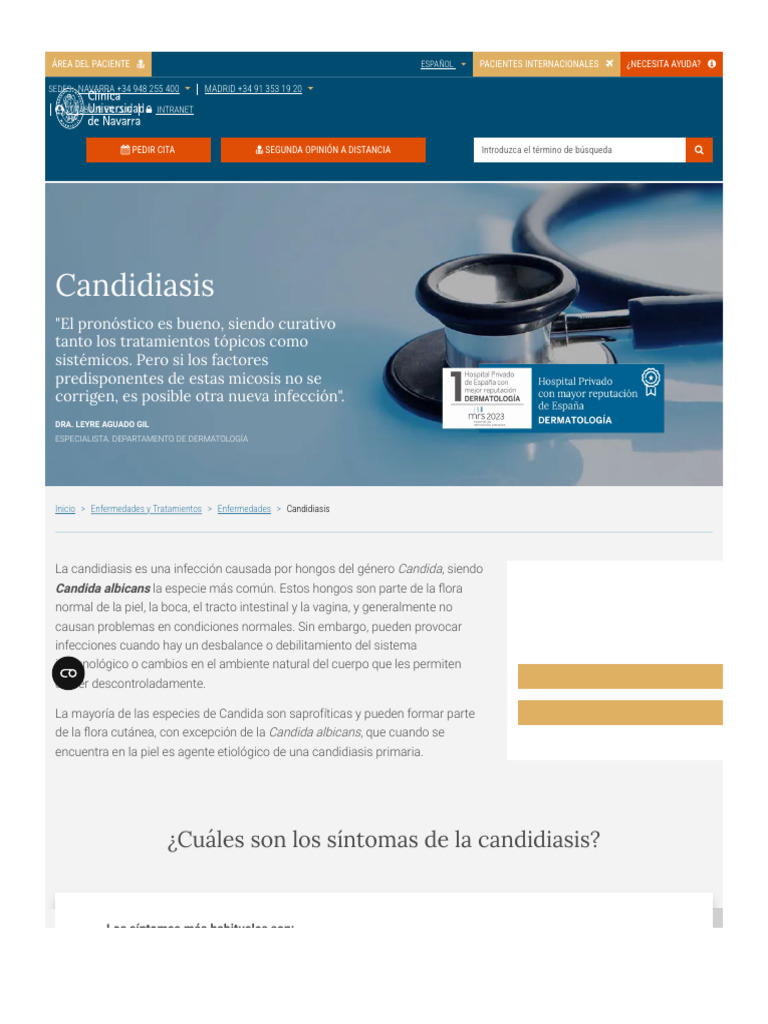 Candidiasis en hombres: síntomas y tratamiento | PDF | Candidiasis ...