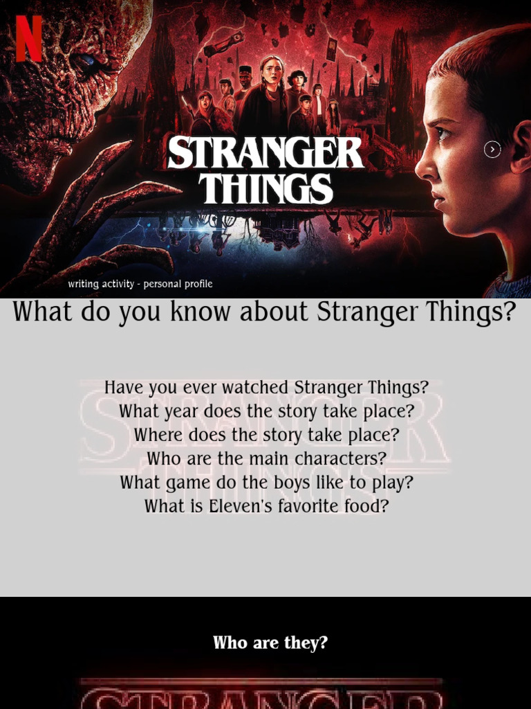 Stranger Things 9th Grade PDF | PDF