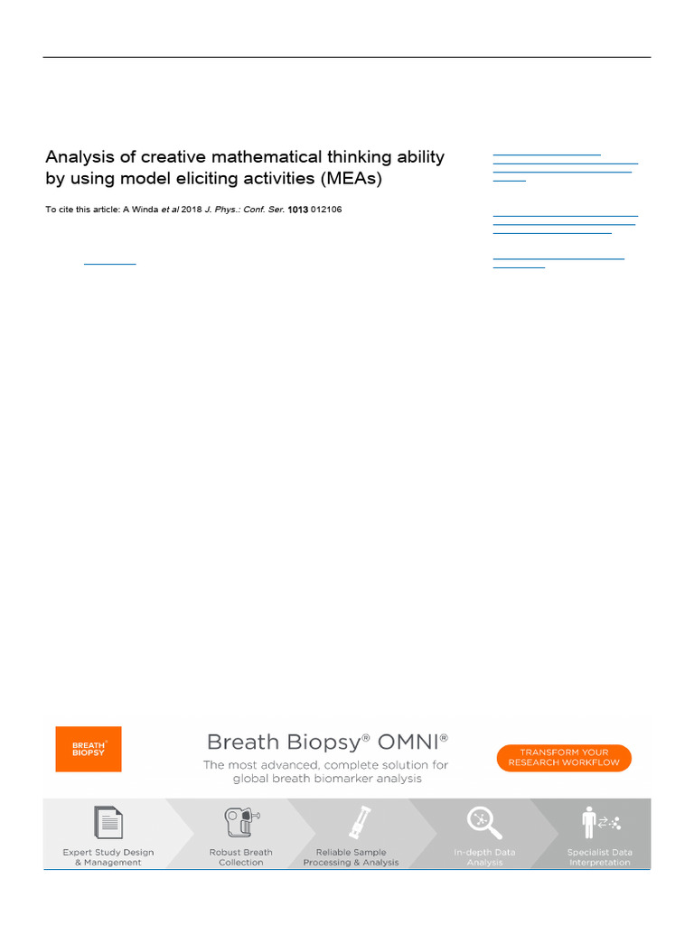 Winda, A., Sufyani, P., & Elah, N. (2018). Analysis of creative ...