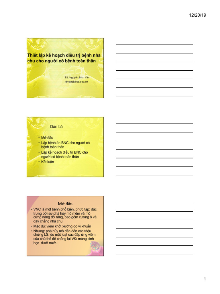 Lap KHDT Benh Nha Chu Tren Nguoi Co Benh TT (SDH) | PDF
