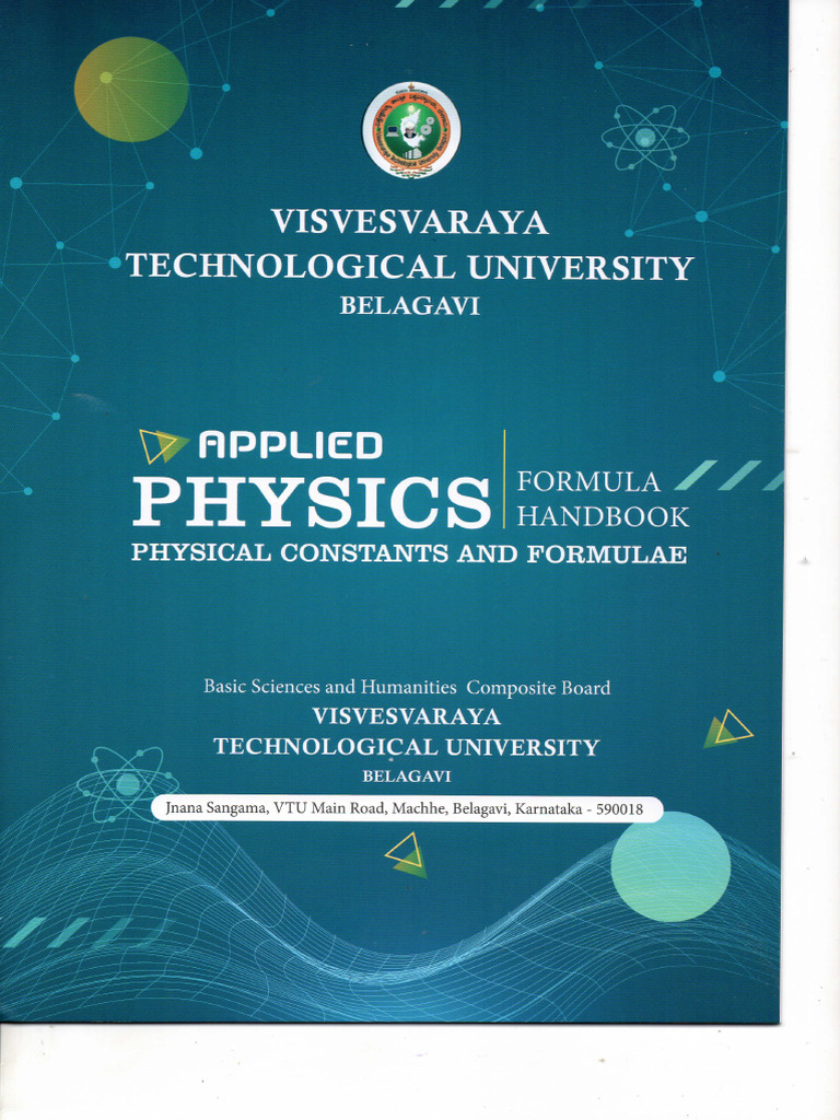 Applied Physics Formula Hand Book | PDF