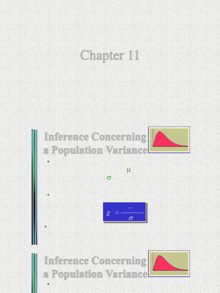 Inference on Population Variance | PDF | Chi Squared Distribution ...