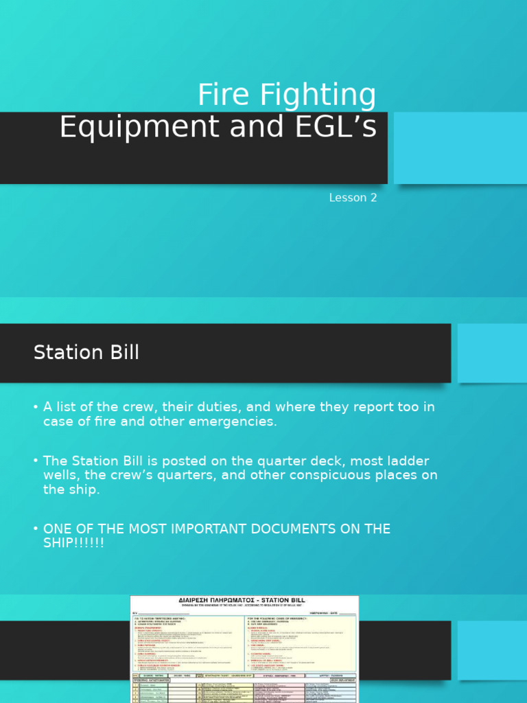 Deck Training Lesson 2 Firefighting | PDF | Firefighting | Fires