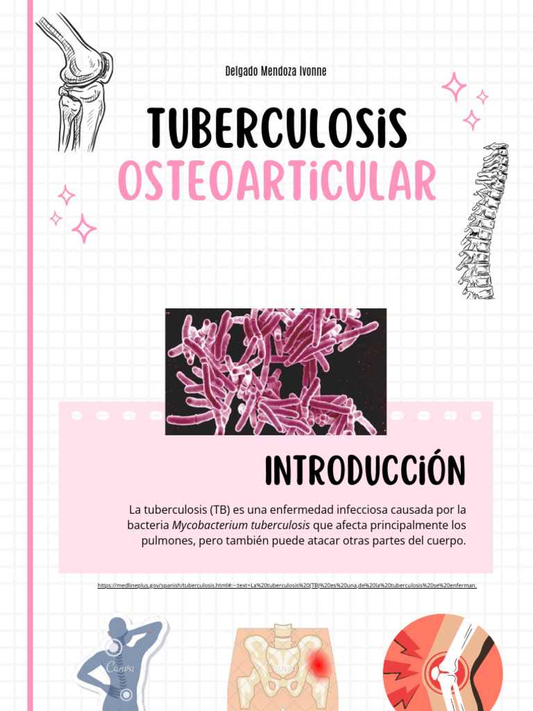 Tuberculosis Osteoarticular: Diagnóstico y Tratamiento | PDF ...