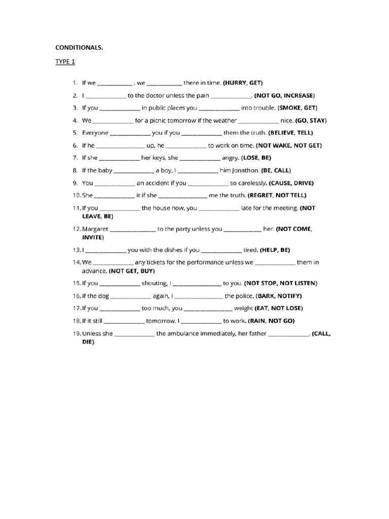 Understanding Conditional Sentences | PDF