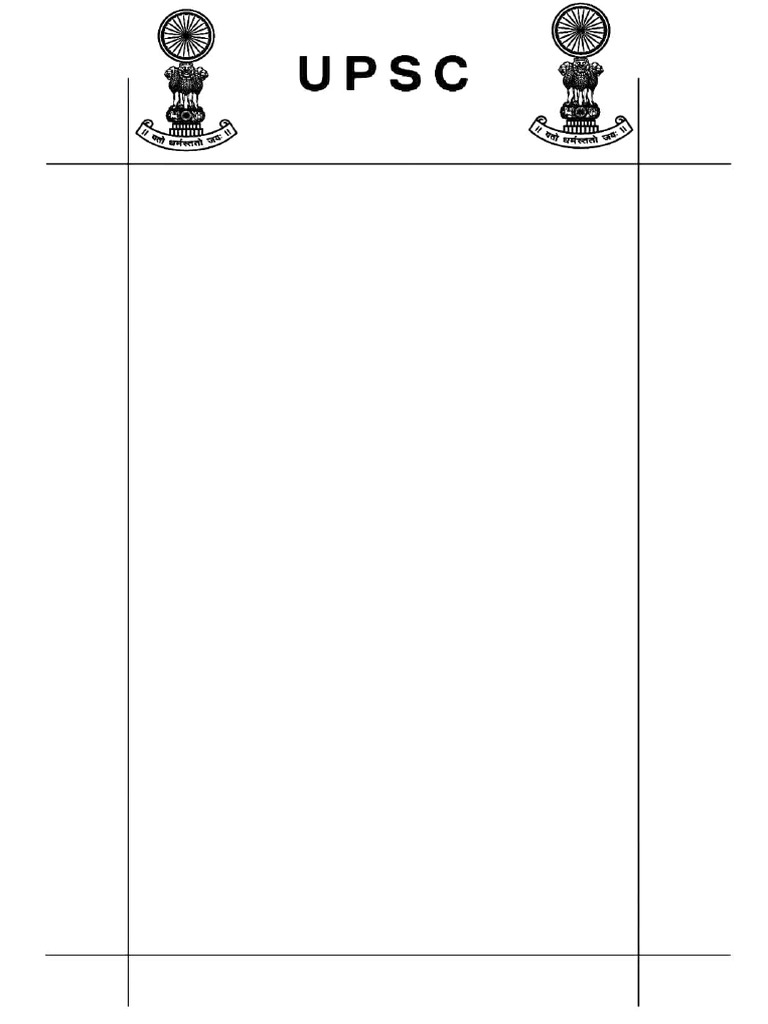 Blank Sheet For Upsc Answer Writing | PDF