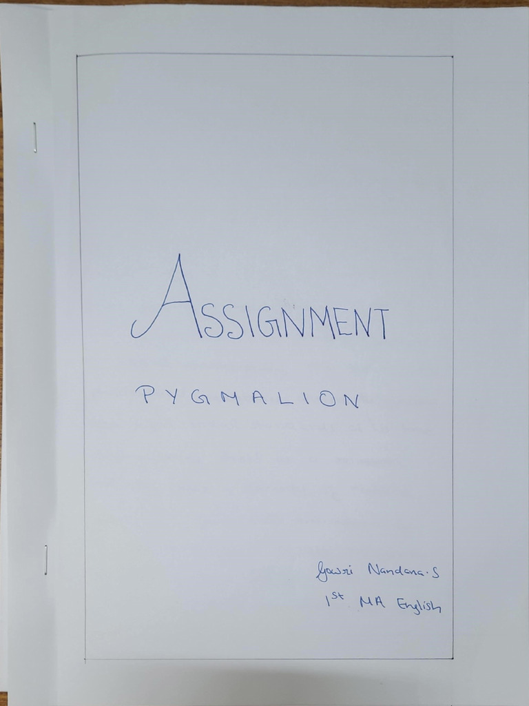 Pygmalion | PDF