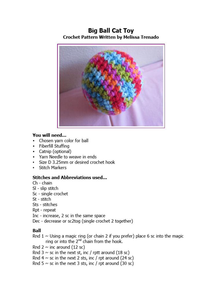 Big Cat Ball | PDF