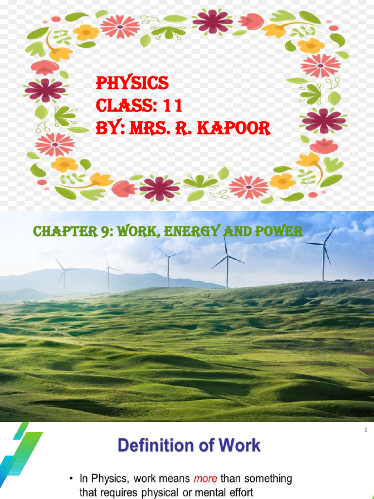 Class 11-Chapter 9-Work, Energy and Power | PDF | Force | Collision