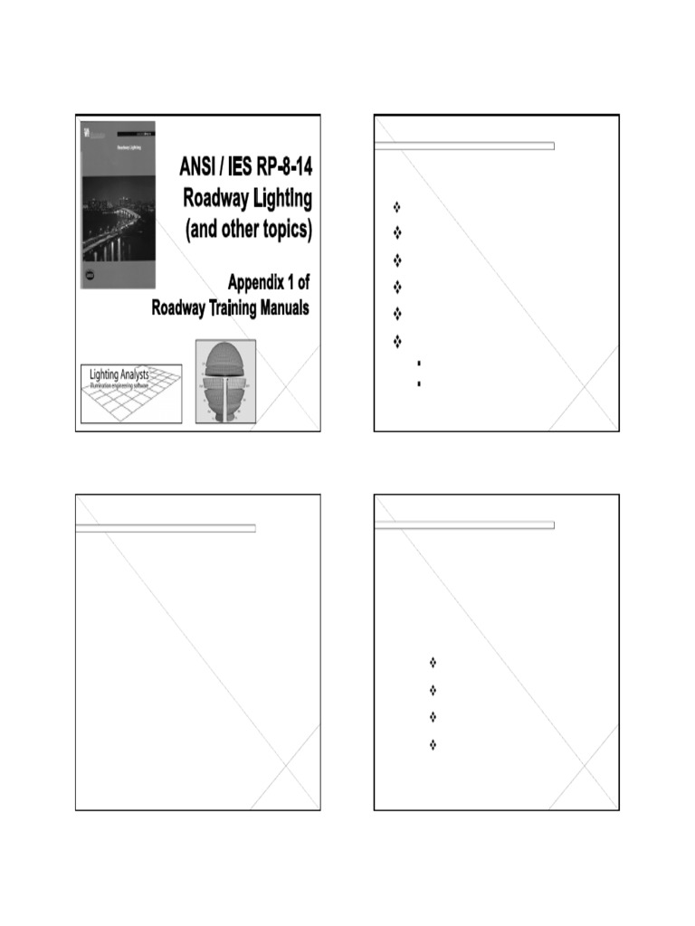 RP-8-14etc For RdwyClass HANDOUT | PDF | Lighting | Controlled Access ...