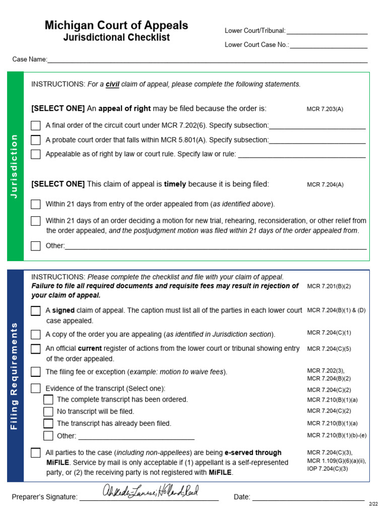 Jurisdictional Checklist | PDF | Legal Procedure | Separation Of Powers