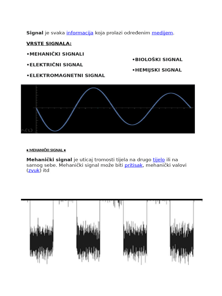 Signali Sekcija | PDF