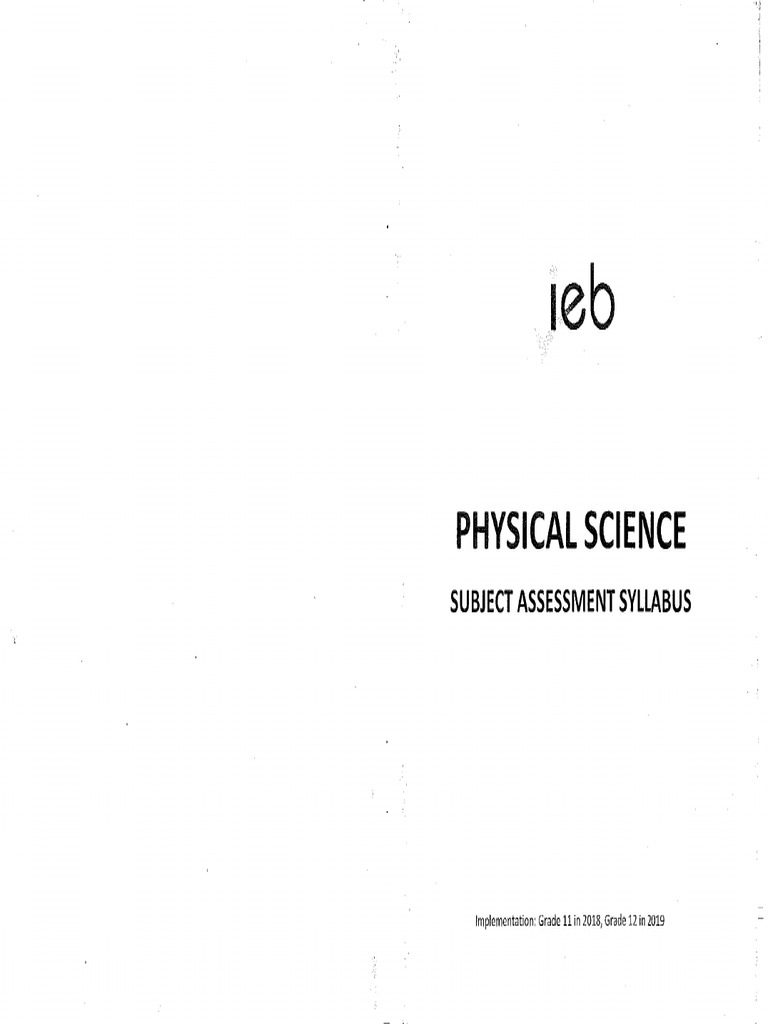 IEB SAGS Document (NEW) 2019 | PDF