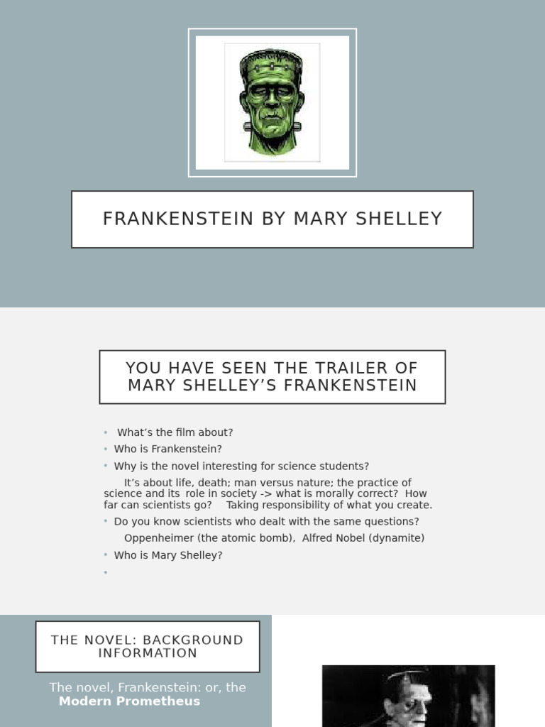 Mary Shelley's Frankenstein Overview | PDF | Frankenstein | Percy ...