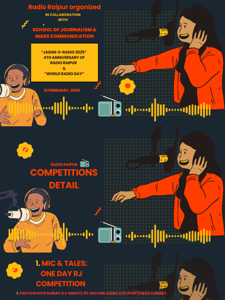 Radio Raipur Anniversary Competitions 2025 | PDF | Human Communication ...