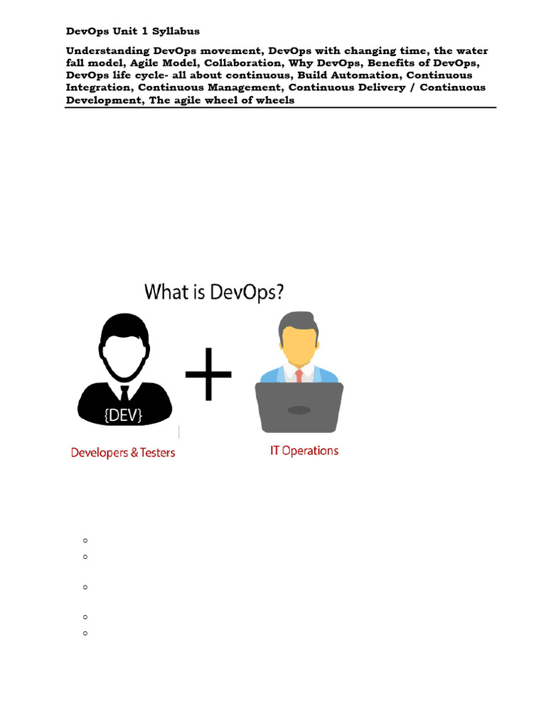 Devops Unit 1 Theory Notes | PDF | Scrum (Software Development ...