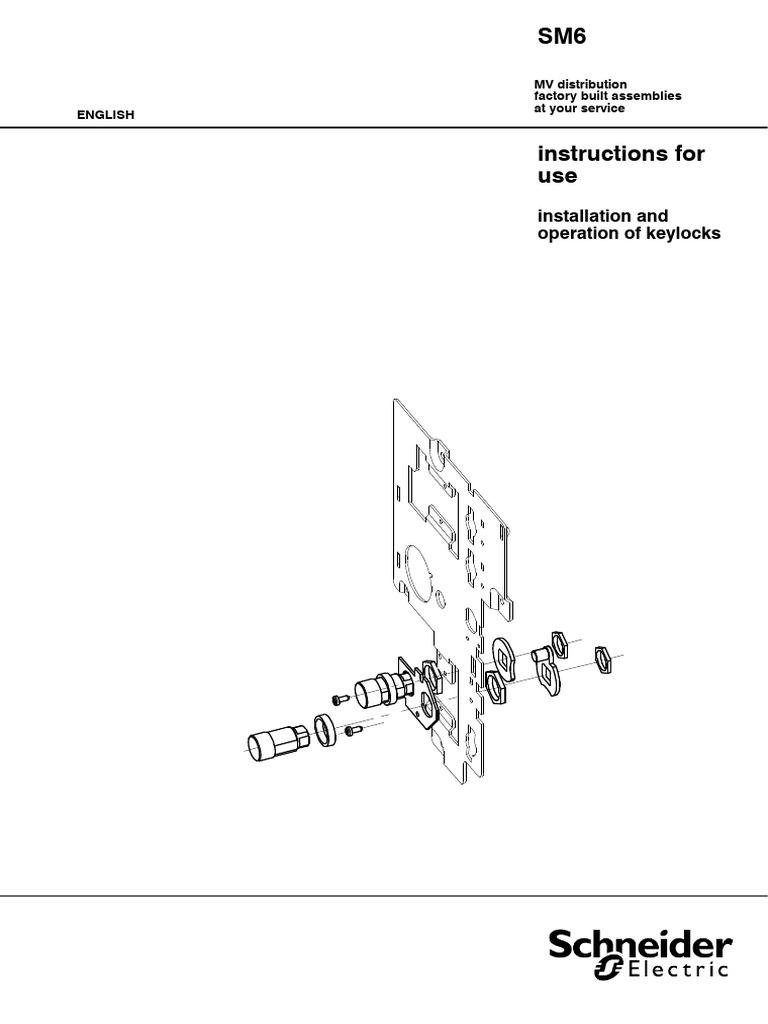 SM6-24 Manual Operation Key+Locks 7896785EN01 04 2014-05 | PDF | Switch ...
