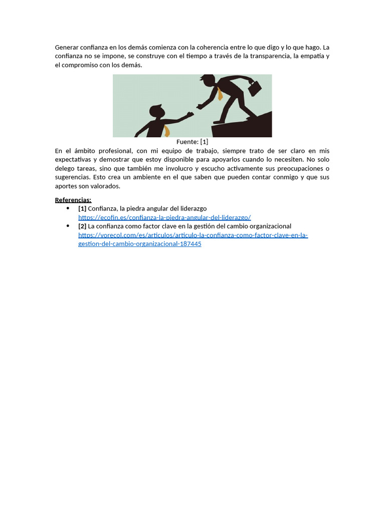 Generar Confianza Profesional | PDF