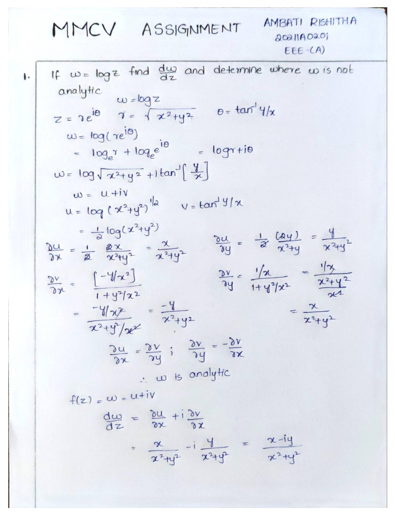MMCV Assignment | PDF