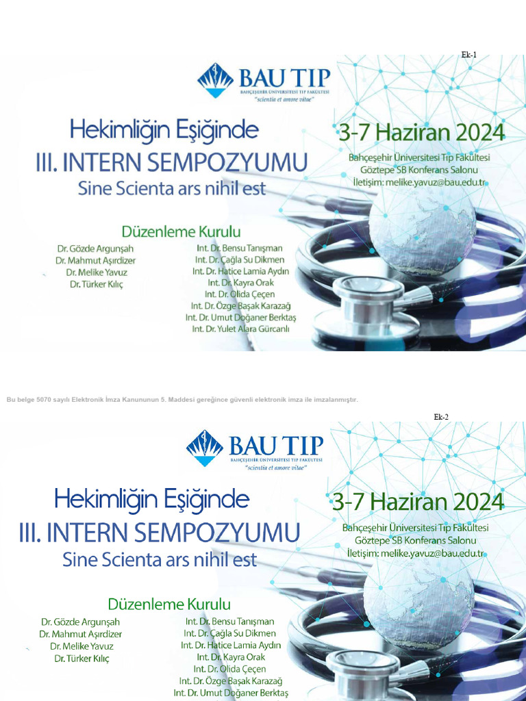 Sempozyum Bilgisi | PDF