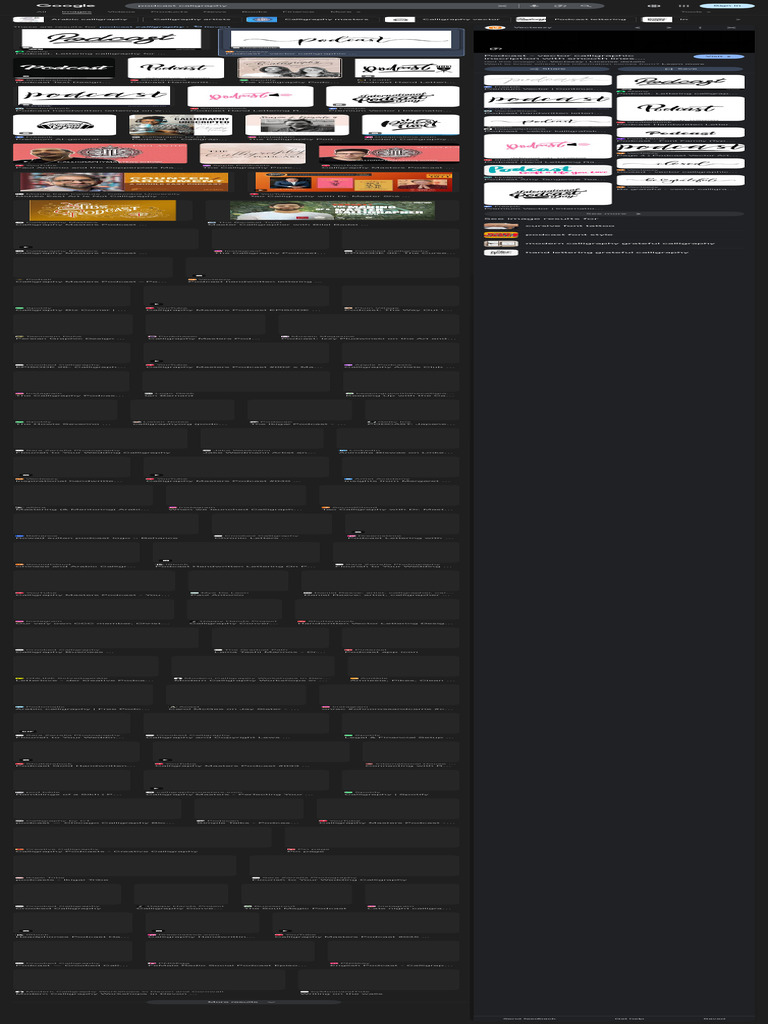 Podcast Caligraphy - Google Search | PDF | Calligraphy | Writing