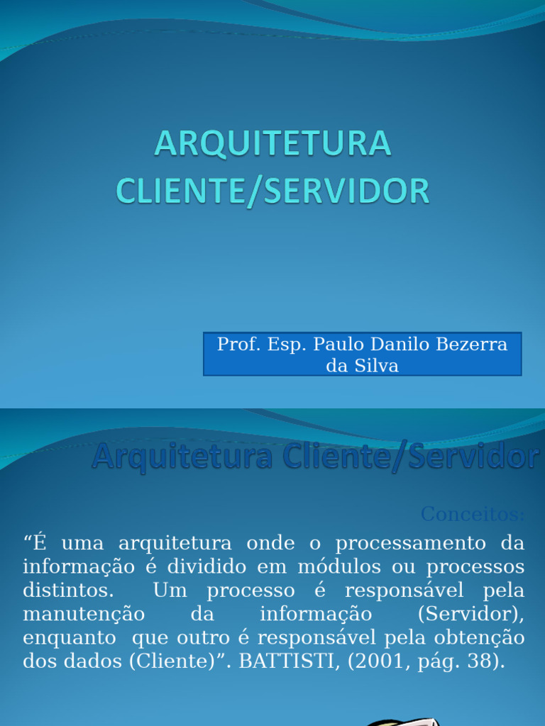 Estruturas Cliente/Servidor: Conceitos e Evolução | PDF | Modelo ...