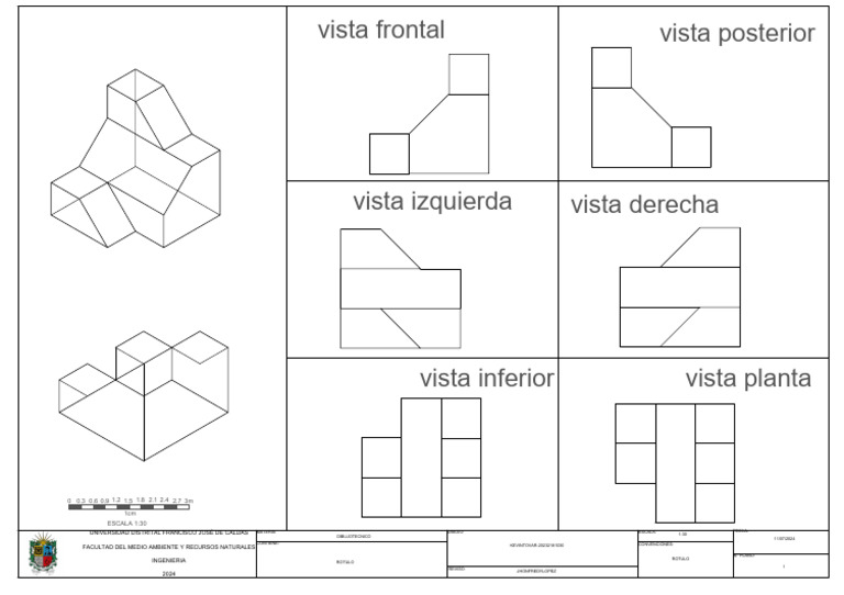 Rótulo de Dibujo Técnico 2024 | PDF