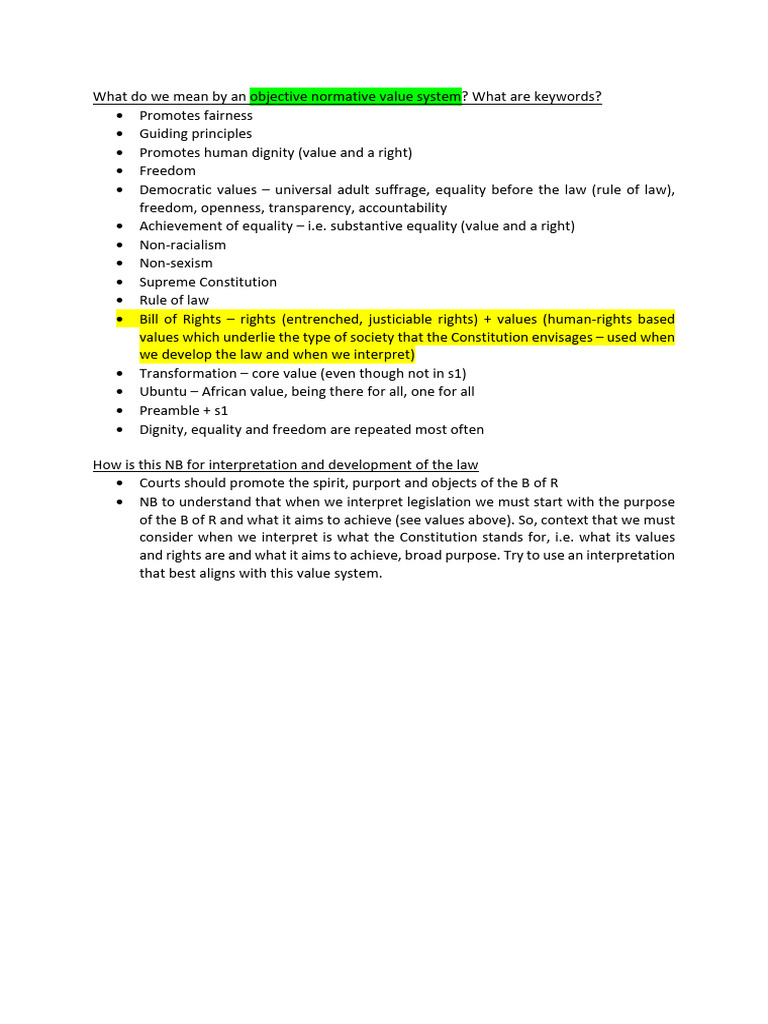 What Do We Mean by An Objective Normative Value System | PDF