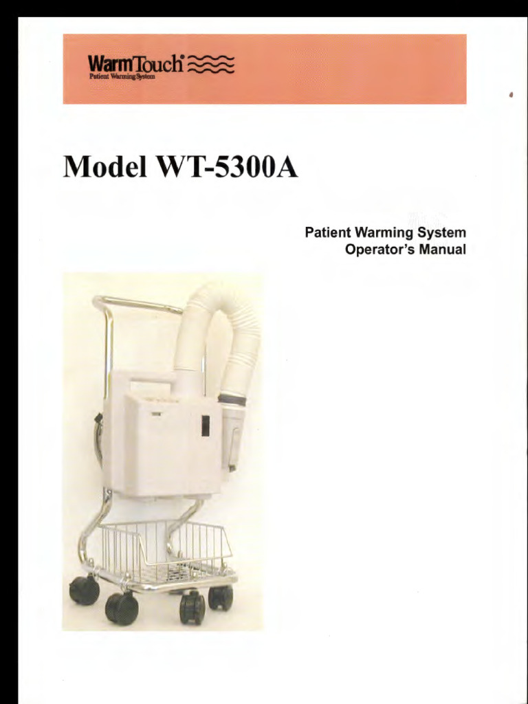 WT-5300A Patient Warming System Manual | PDF | Medical Specialties