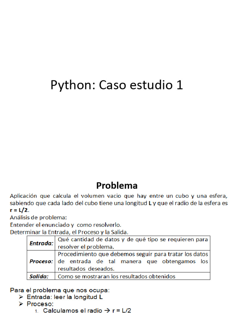 Python Caso de estudio 1 | PDF