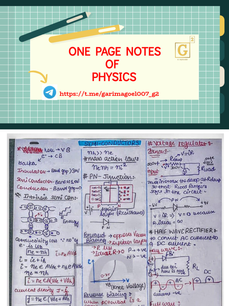 Semiconductors Class 12th Chapter 14 by Garima Mam | PDF