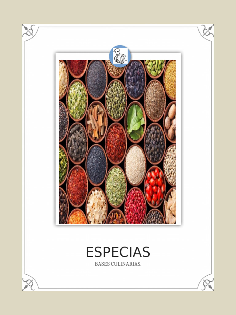 Especiero | PDF | Pimienta negra | Clavo