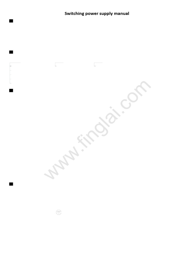 Switching Power Supply - en | PDF | Power Supply | Direct Current