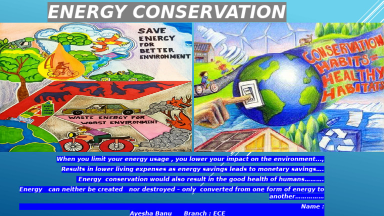 Energy Conservation | PDF