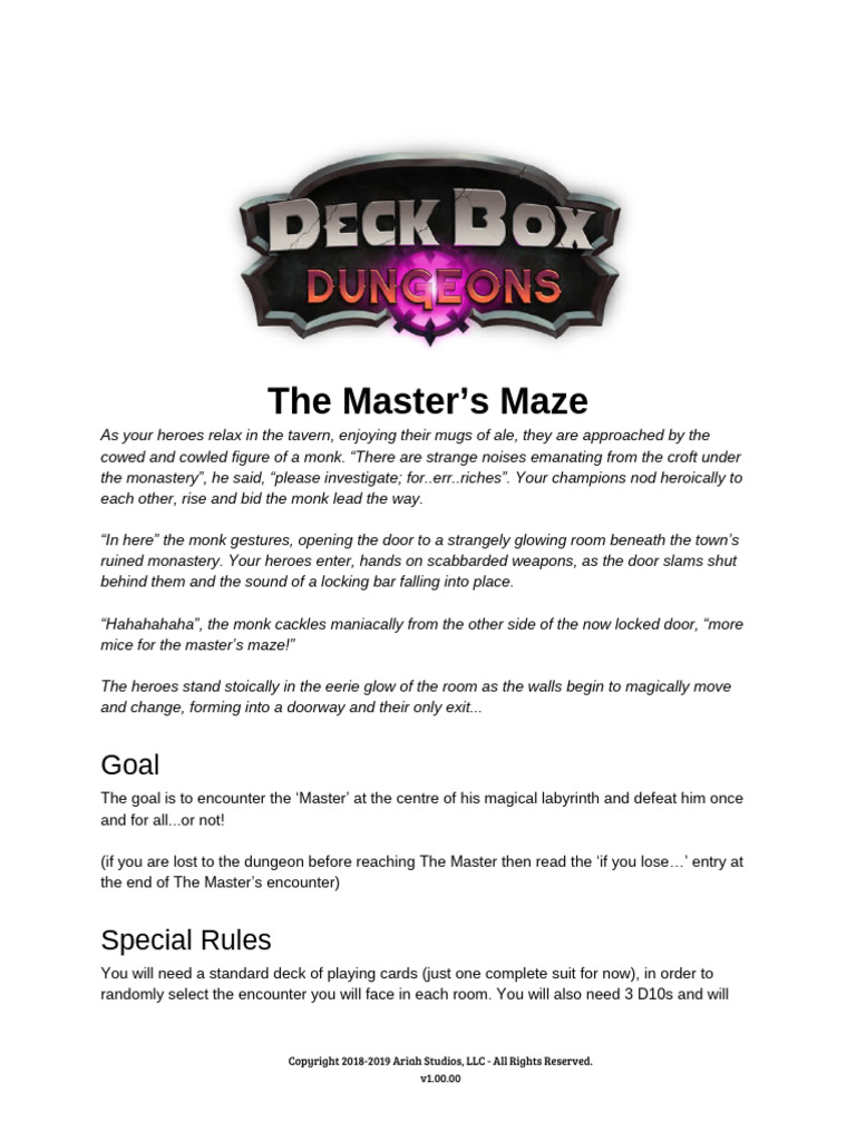 PNP Community Quest - The Masters Maze | PDF