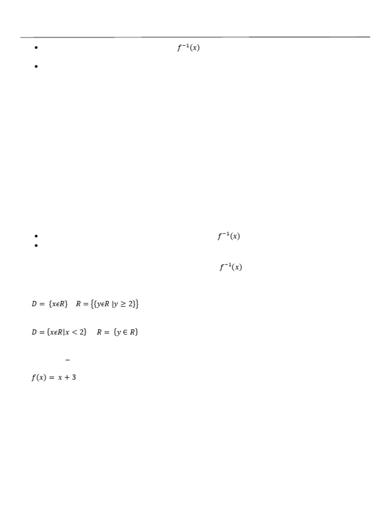 Inverse Functions and Their Properties | PDF