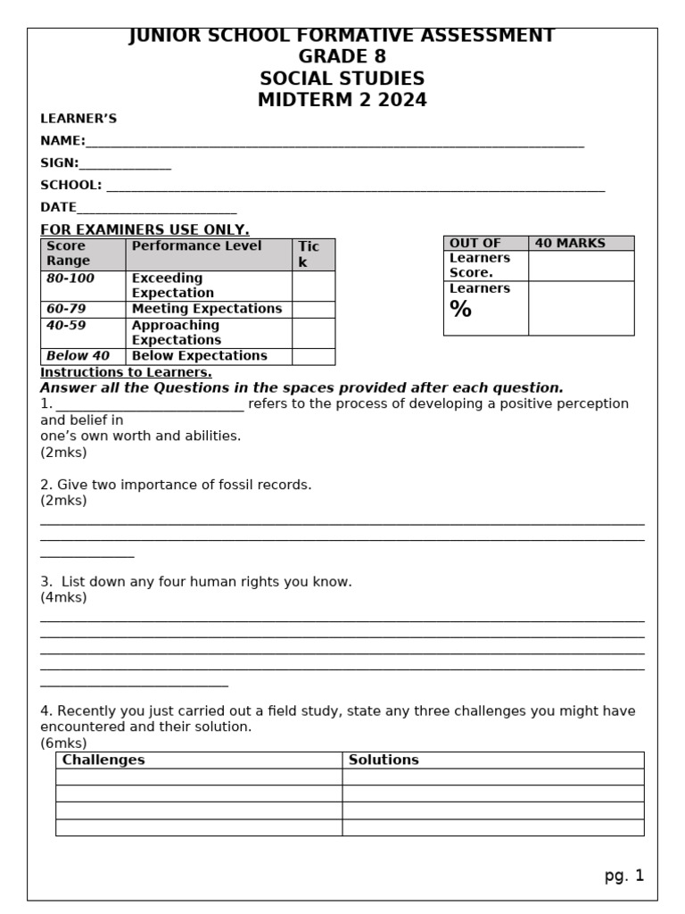 g8 Social Studies 7 | PDF | Cognitive Science | Behavior Modification