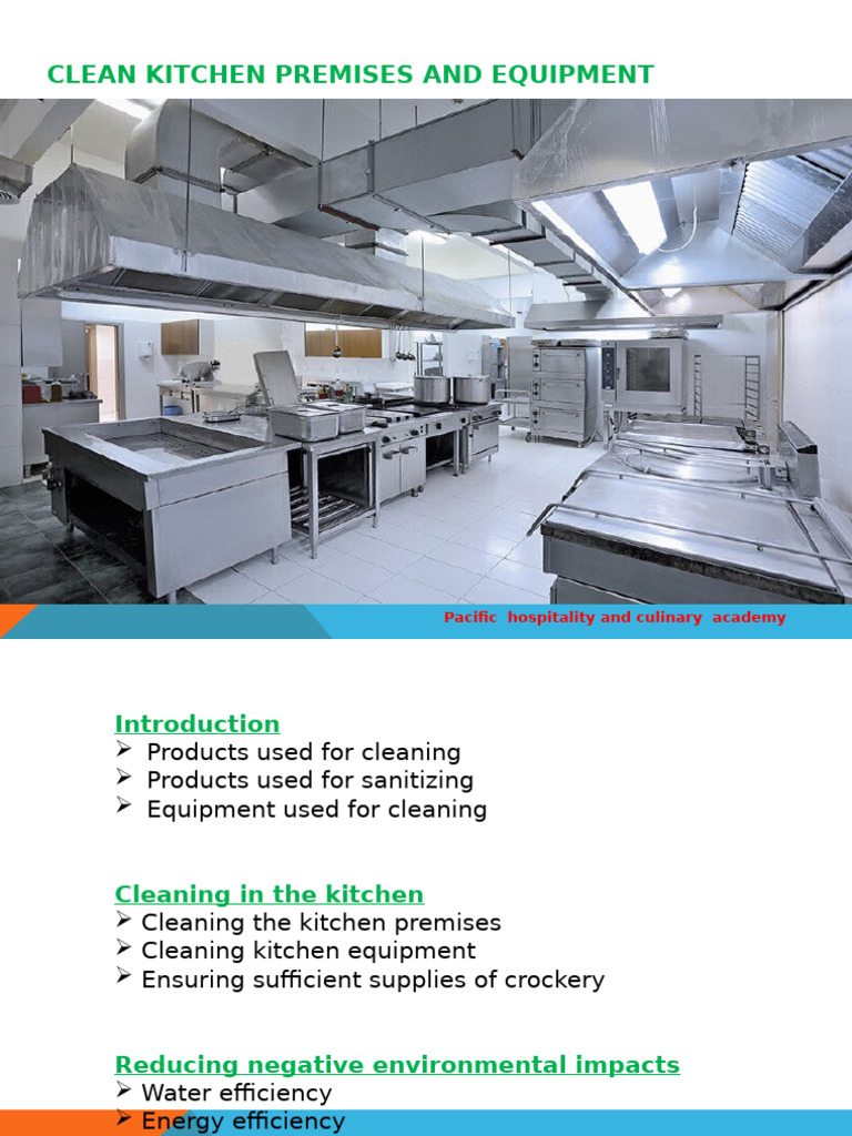 New Clean Kitchen Premises and Equipment New | PDF | Waste | Dishwasher